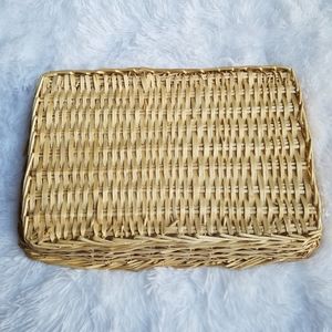 Vintage | Accents | Vintage Straw Rectangular Basket | Poshmark